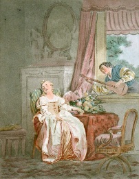 Hand colored prints - Decorative French scenes