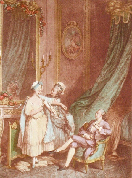 Hand colored prints - Decorative French scenes